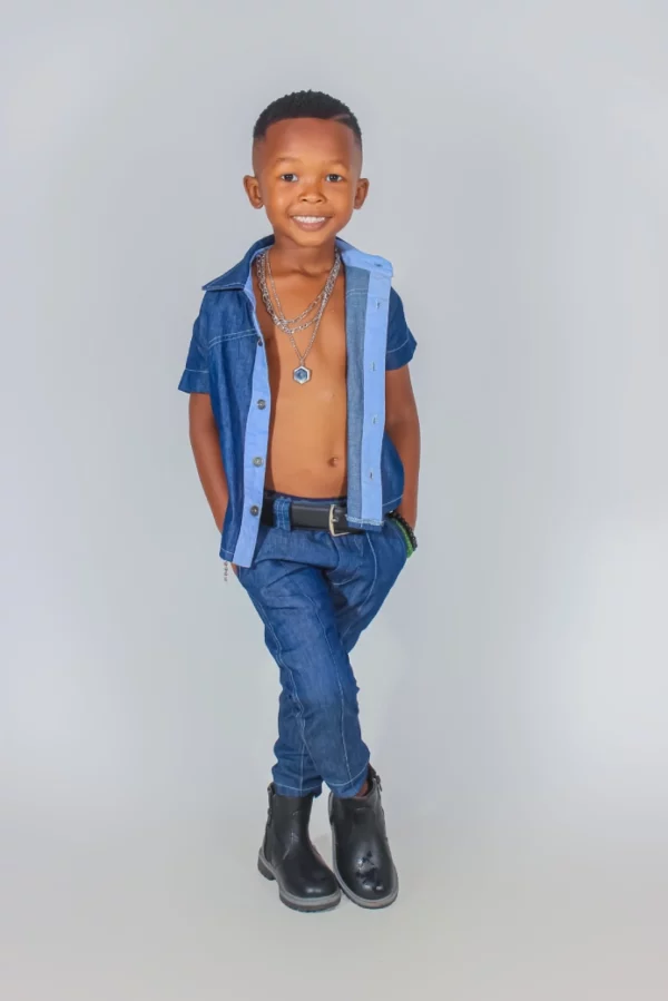 Stylish Kids Denim Ensemble - Sime's Fashion Design